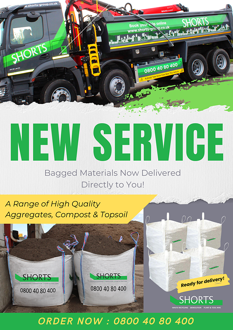 Aggregates, Compost and Topsoil Bulk Bag Delivery | Shorts Group